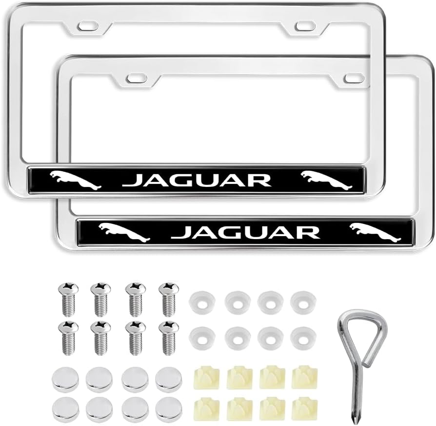 Amazon.com: 2 Pcs Black License Plate Frames License Plate Covers ...