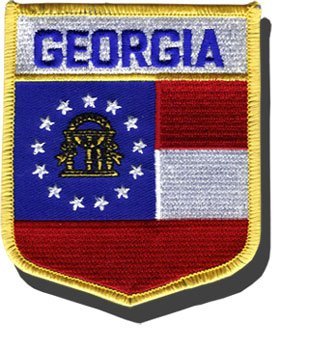 Amazon.com: Flagline Georgia (2003) - State Shield Patch : Clothing ...