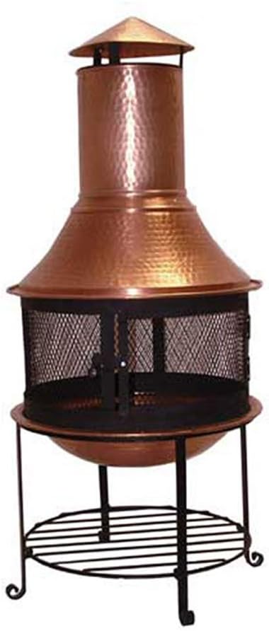 Amazon.com : Deeco New York Nouveau Pure Copper Chiminea : Chimineas ...