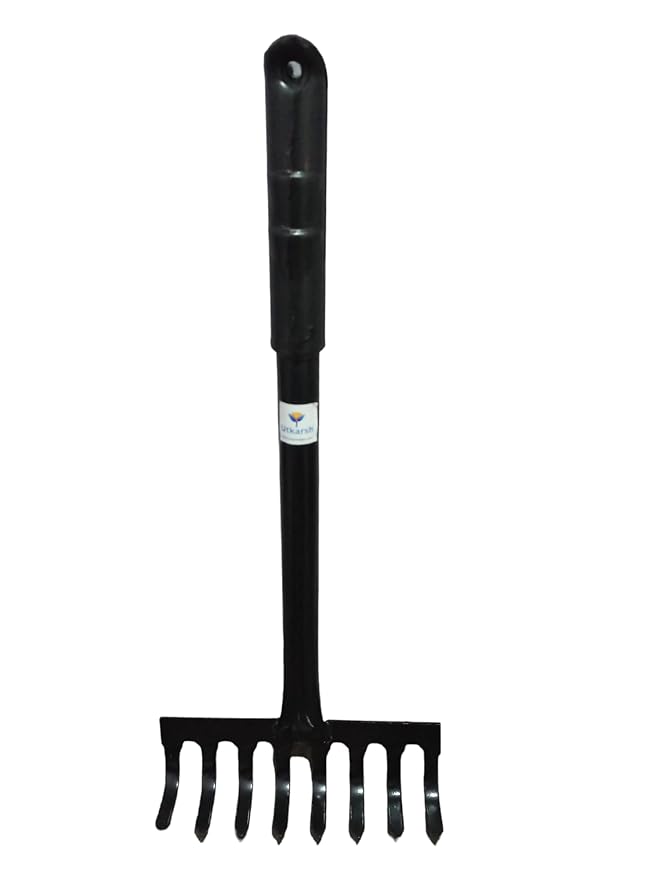 Utkarsh Garden Rake with 8 Teeth or Prongs | Heavy Duty Gardening Tool ...