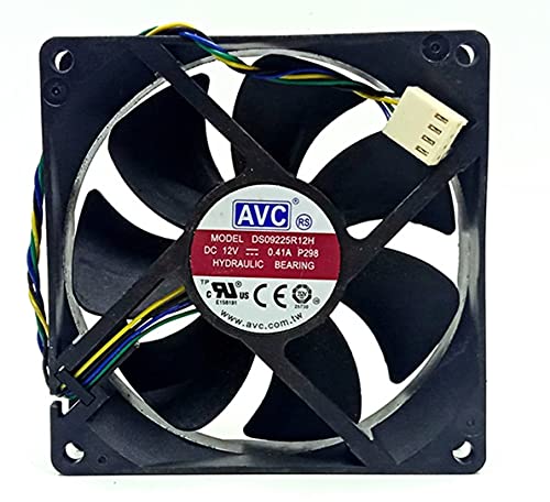 Amazon.com: DS09225R12H 12V 90mm Fan, 12V 0.41A 4-pin Chassis ...