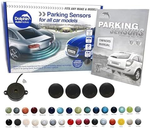 Dolphin Automotive Number Plated Mounted Parking Sensors Kit. 3 ...