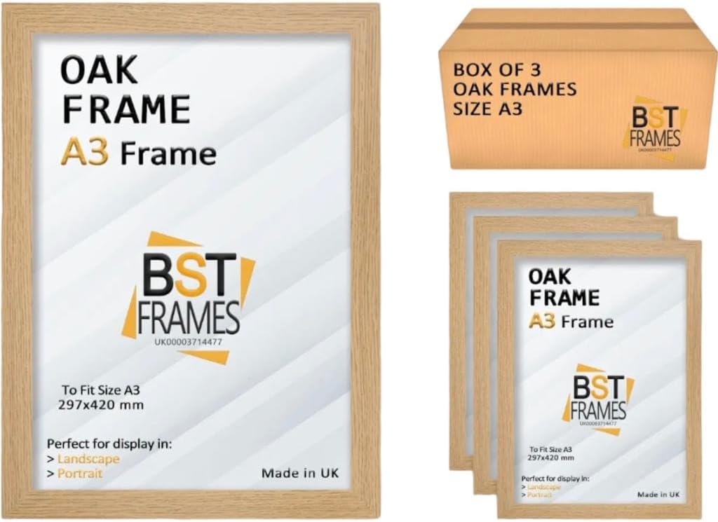 MOST POPULAR PICTURE FRAMES, PHOTO FRAMES (Oak, A3(420 X 297 mm ...