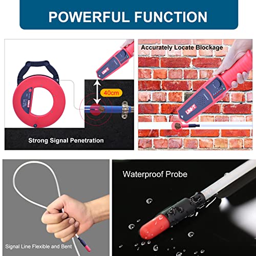 Snapklik.com : UNI-T Wall Pipe Blockage Detector 30Meters Pipeline ...
