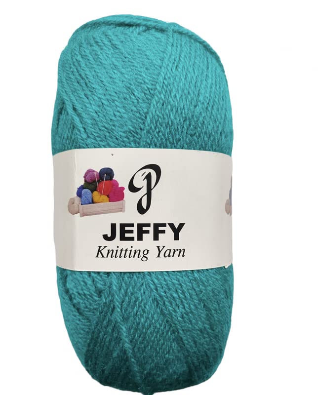JEFFY Bluebell 200 GM (1 Ball, 100 GM Each) Wool Ball Hand Knitting ...