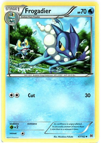 Frogadier Pokemon Card