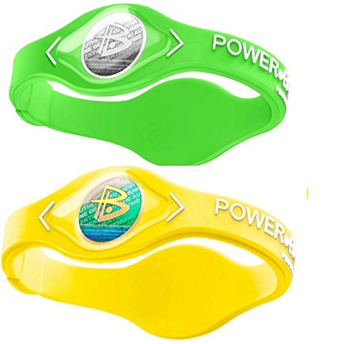 Power Balance Silicone Sports Wristbands-Lime-PB-Neon-Yellow-M-Pack-of ...