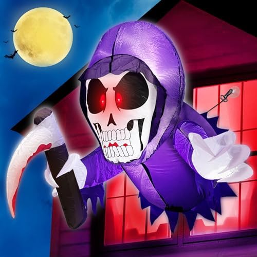Amazon.com: Joiedomi 4.5 FT Halloween Inflatable Scary Flying Ghost ...