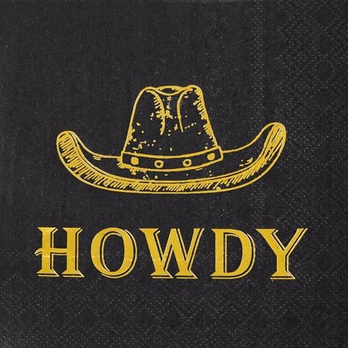 Amazon.com: Sllyfo Western Party Decorations - 50PK - HOWDY Napkins ...