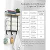 Luxspire Towel Racks for Bathroom Wall Mounted, Metal Towel Holder with ...