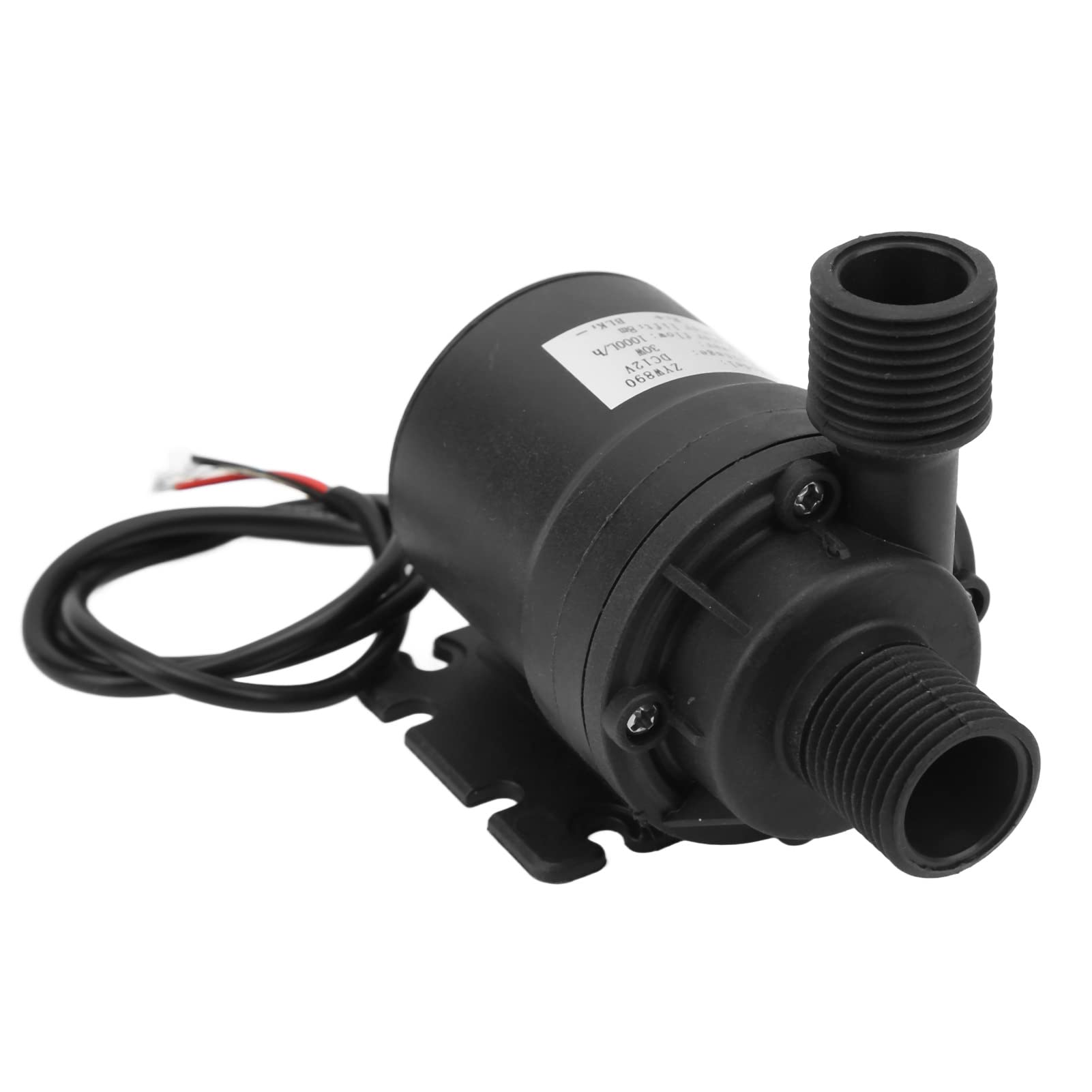 12V Water Pump, 1000L per Hrs 8M Lift Height Ultra Quiet Submersible ...