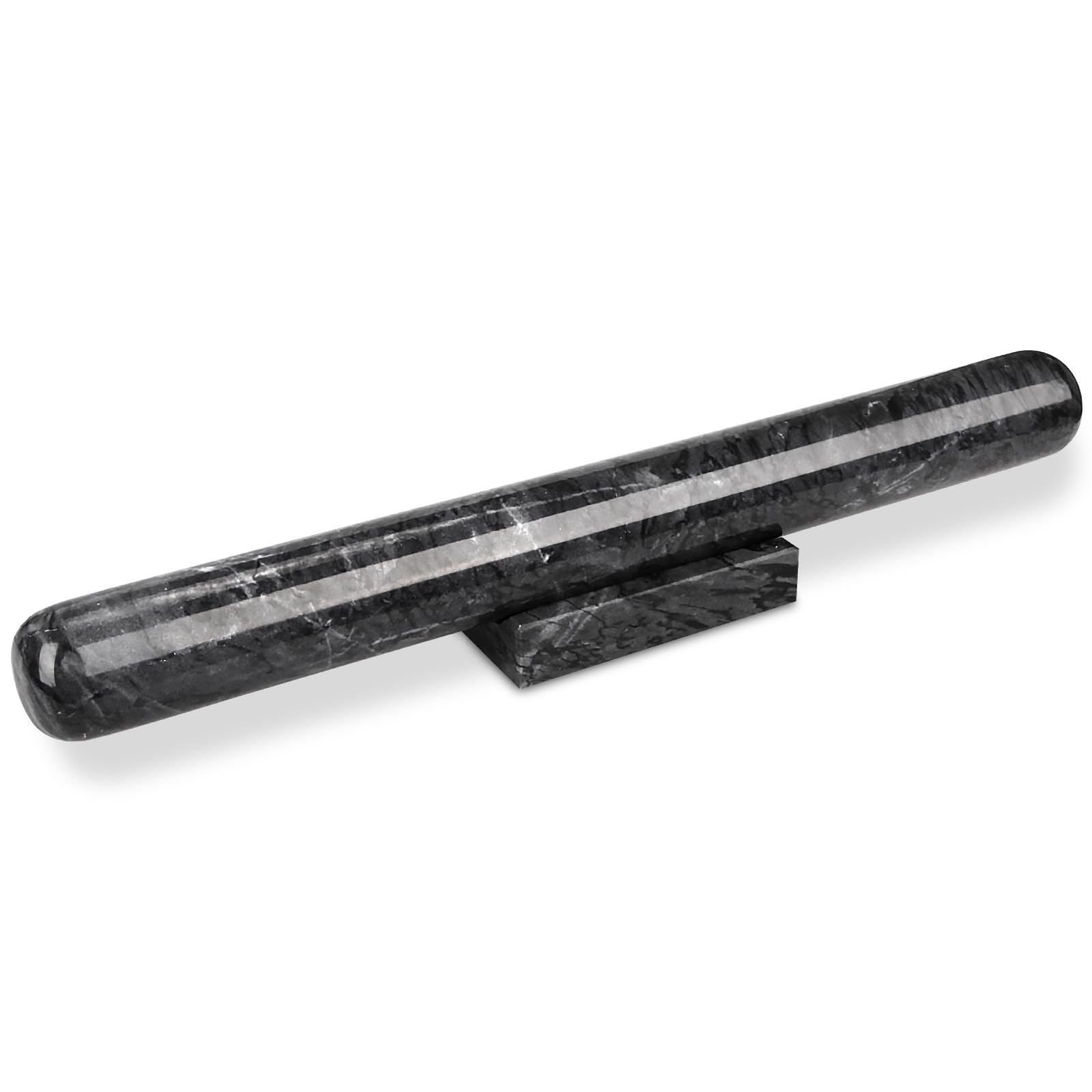 Amazon.com: HESHIBI Marble Rolling Pin with Stand, 15.7" Black Stone ...