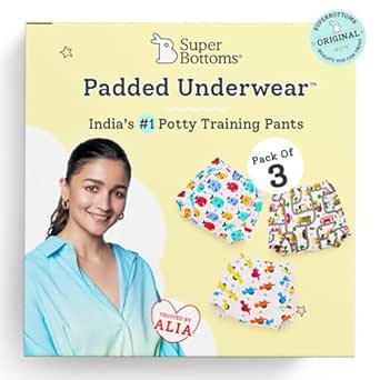 superbottoms Padded Underwear™ for Babies | for Potty Training & Mess-Free Diaper-Free time | 3 ...