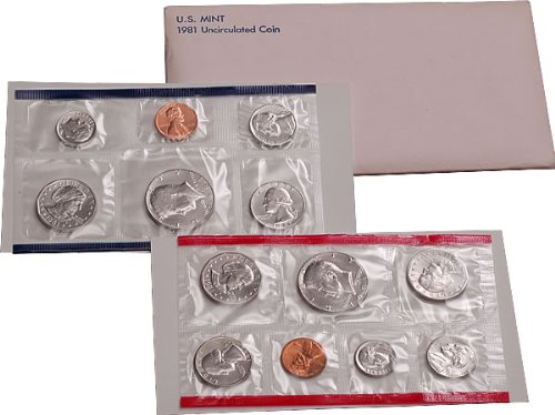 1981 US Mint Uncirculated Coin Set at Amazon's Collectible Coins Store