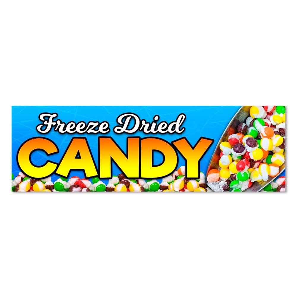 Amazon.com : Freeze Dried Candy Vinyl Banner Standard - 30x96 : Office ...