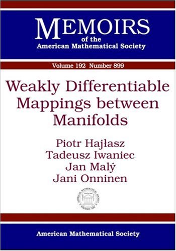Amazon | Weakly Differentiable Mappings between Manifolds (Memoirs of ...