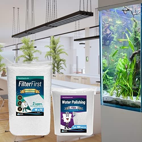 Amazon.com : 18" x 72" FilterFirst Aquarium Filter Pad and 100 Micron ...
