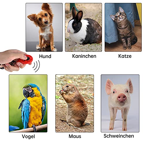 Faburo Professional Dog Clicker, 5 Pieces Professional Clicker Clicker ...