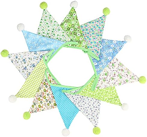 G2PLUS Nautical Seaside Fabric Bunting 3.7m Extra Large Banner Garlands ...