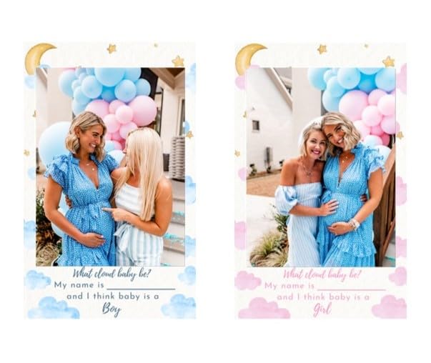 Amazon.com: What cloud baby be? Instant Film Gender Reveal Sticker ...