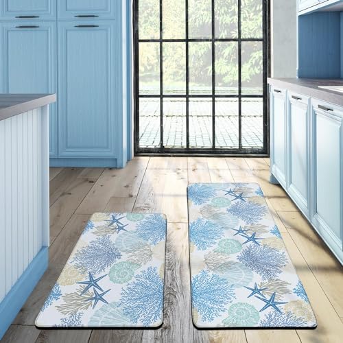 Amazon.com: ASPMIZ Boho Kitchen Rugs Sets of 2 Non Slip, Waterproof ...