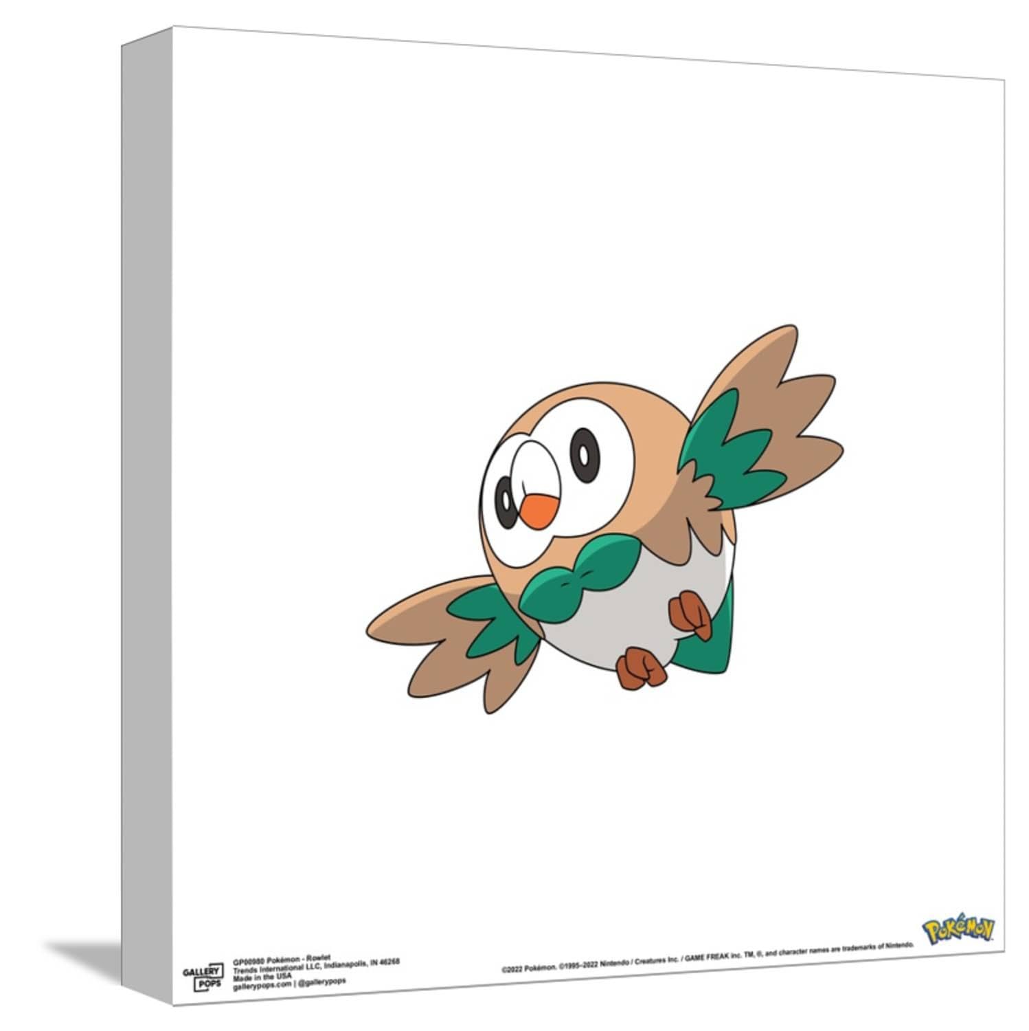 Amazon.com: Trends International Gallery Pops Pokémon - Rowlet Canvas ...