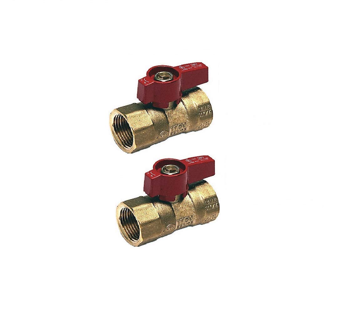 Snapklik.com : EZ-Fluid 3/4" FIP X 3/4" FIP Thread Heavy Duty Brass Gas ...