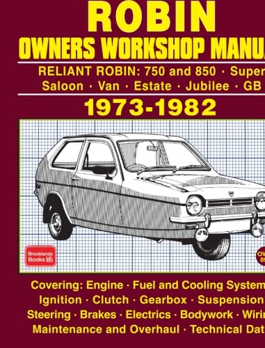 Amazon | RELIANT ROBIN 1973-1982 Owners Workshop Manual | Autobooks Ltd ...