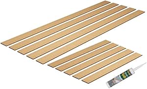 Extended Wall Panelling kit, Pk 5 1000 x 100 x 9mm Vertical MDF + 5 x ...