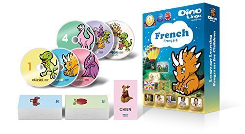 Learning French for Children DVD Set (6 DVDs), French flashcards (150 ...