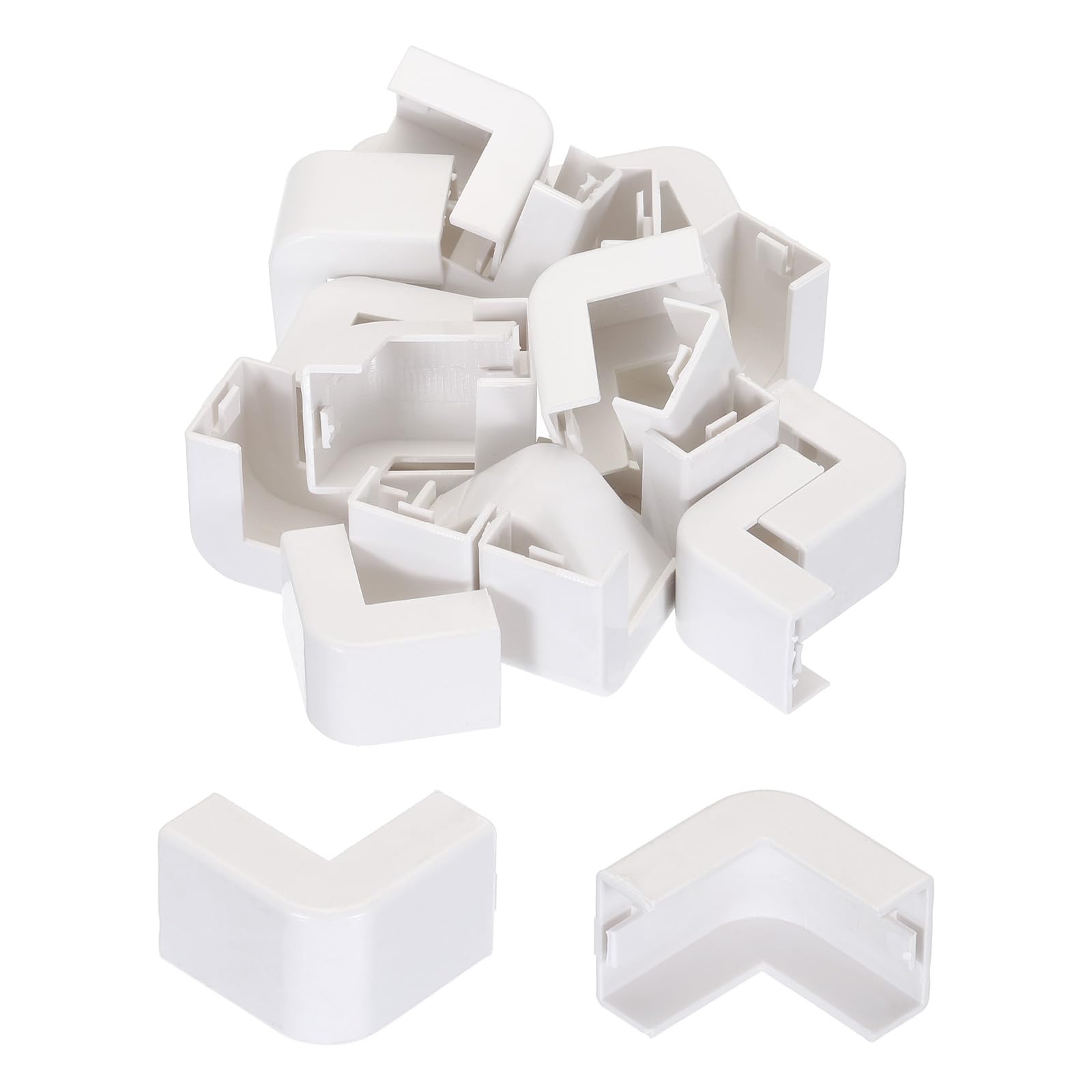 sourcing map 20pcs Cable Raceway Outside Corner 90 Degree Elbow ...