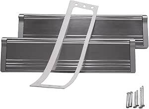 Draft Dodger 12"" Insulated Universal Telescopic Polished Silver Mail ...