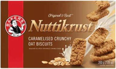 Bakers Nuttikrust Caramelised Oat Biscuits 200g : Amazon.co.uk: Grocery