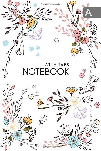 Notebook with Tabs: 4x6 Lined-Journal Organizer Mini with Alphabetical ...