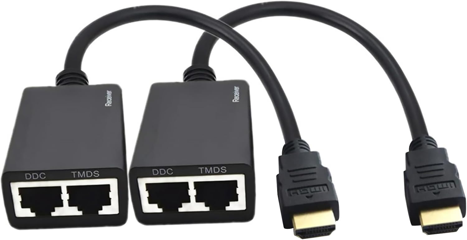 Amazon.com: TECKEEN Extensor HDMI a través de IP Ethernet 1080p hasta ...