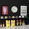 Jones Clocks® Ketchup wall clock | Round retro diner clock | 25cm | Neo ...