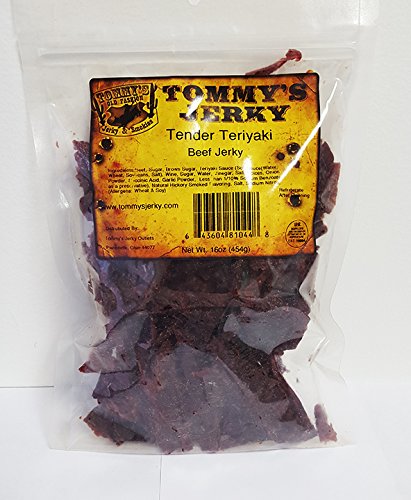 Amazon.com: Tommy's Jerky Tender Teriyaki Beef 16 oz : Grocery ...