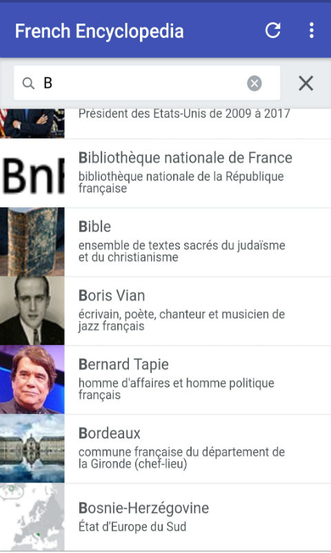 French Encyclopedia - Application sur Amazon Appstore