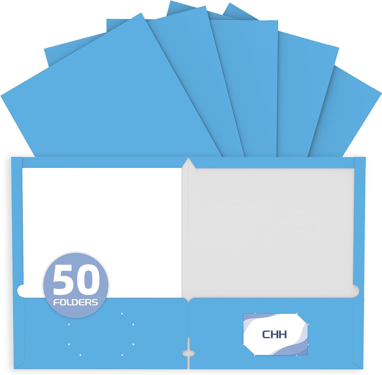 Amazon.com : 50 Pack Upgraded Pocket Folders,File Folders with Pockets ...