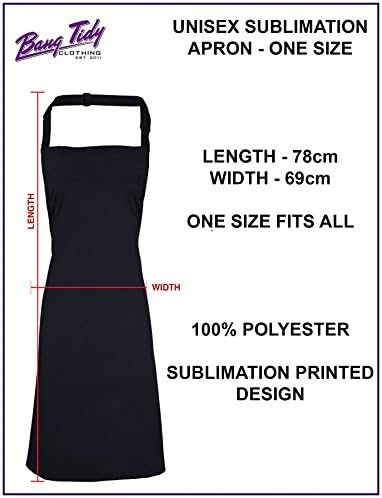 Baking Aprons for Women Men - Pizza Space Cats Funny Kitchen Cooking ...