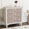 Amazon.com: HOMPUS Farmhouse 3-Drawer Dresser with Flower Pattern ...