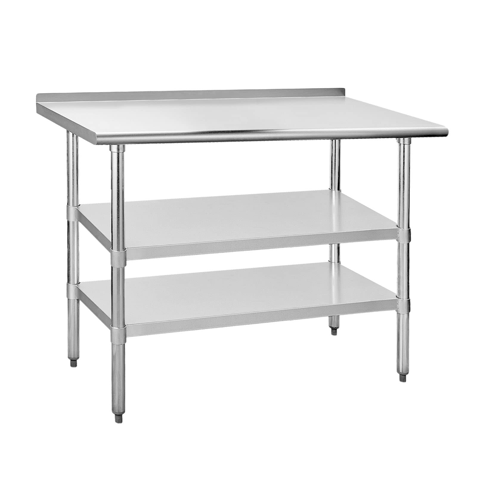 HOCCOT Stainless Steel Table for Prep & Work 24" X 48" inches with 2 ...