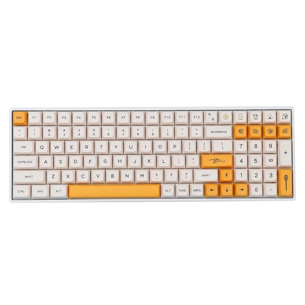 Buy ZMX Custom PBT keycaps,Honey Milk 140 Keys XDA Profile Keycaps Dye ...
