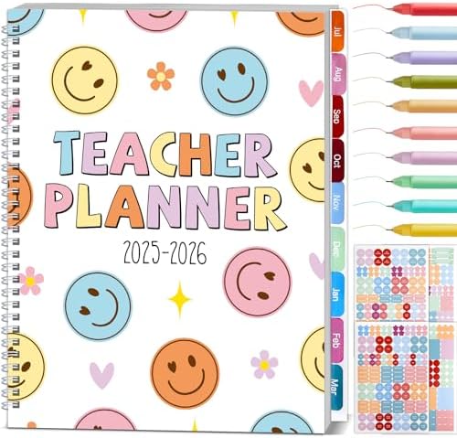 Amazon.com : 11PCS 2025-2026 Teacher Planner Notebook with 10 Pens ...