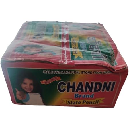 CHAND TARA GREEN Slate Chalk Pencil, Saleti (Pack of 500pcs/25 Box ...