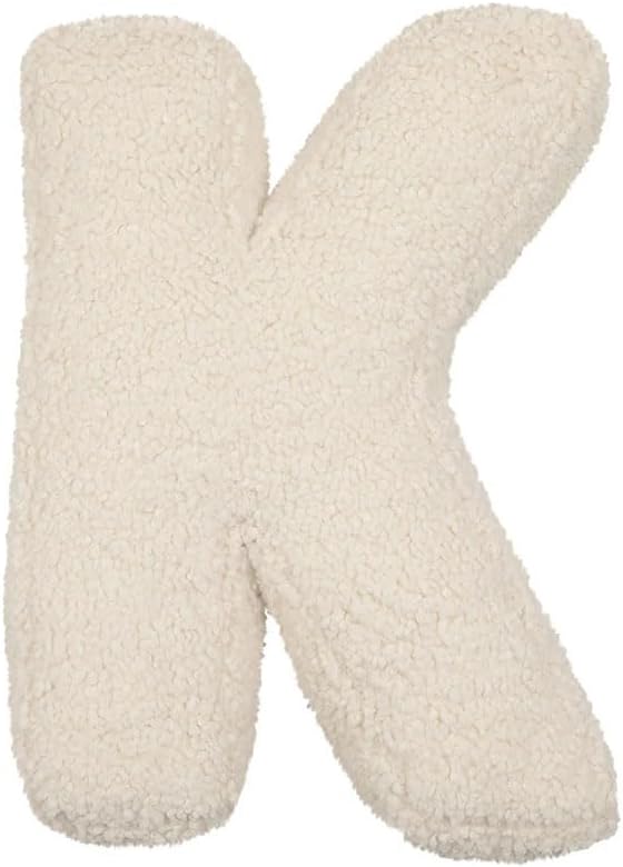 Amazon.com: YLOEEIT English Letter Soft Initial Throw Pillow - Cozy ...