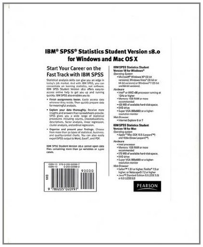 SPSS Student Version 18.0 (Valuepack): 9780205020997: Computer Science ...