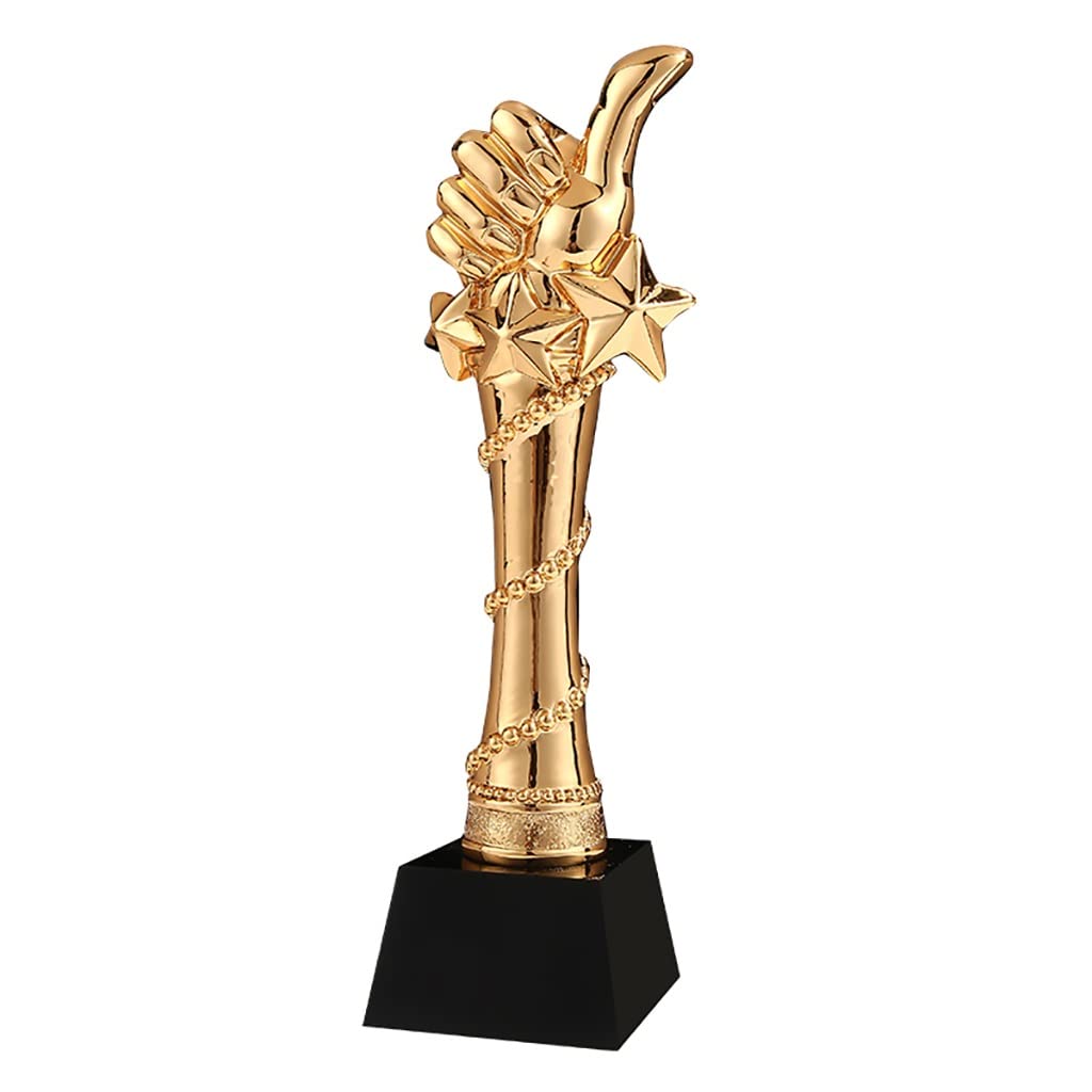 Buy Thums Up Award Trophy Gold Award Trophy Cup Star Award Trophy,Tall ...
