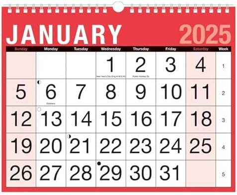 2025 Calendar Month to View Easy View Monthly Planner Large Print 8025 ...