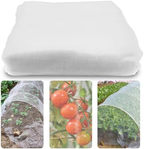 3x15M Garden Insect Netting, Fine Mesh Garden Mosquito Bug Net for ...